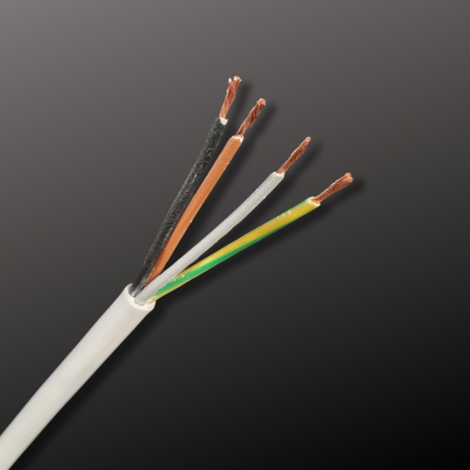 3184Y 1.0mm 4 Core Flex - White - Power Shack